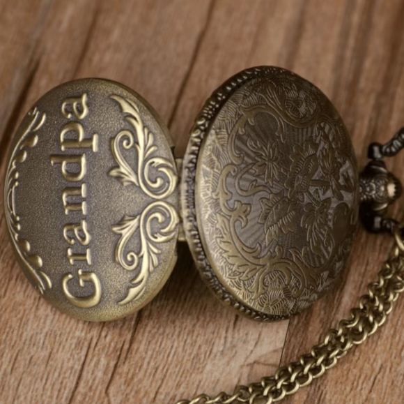 Accessories | New Grandpa Grand Dad Grand Father Quartz Pocket Watch ...